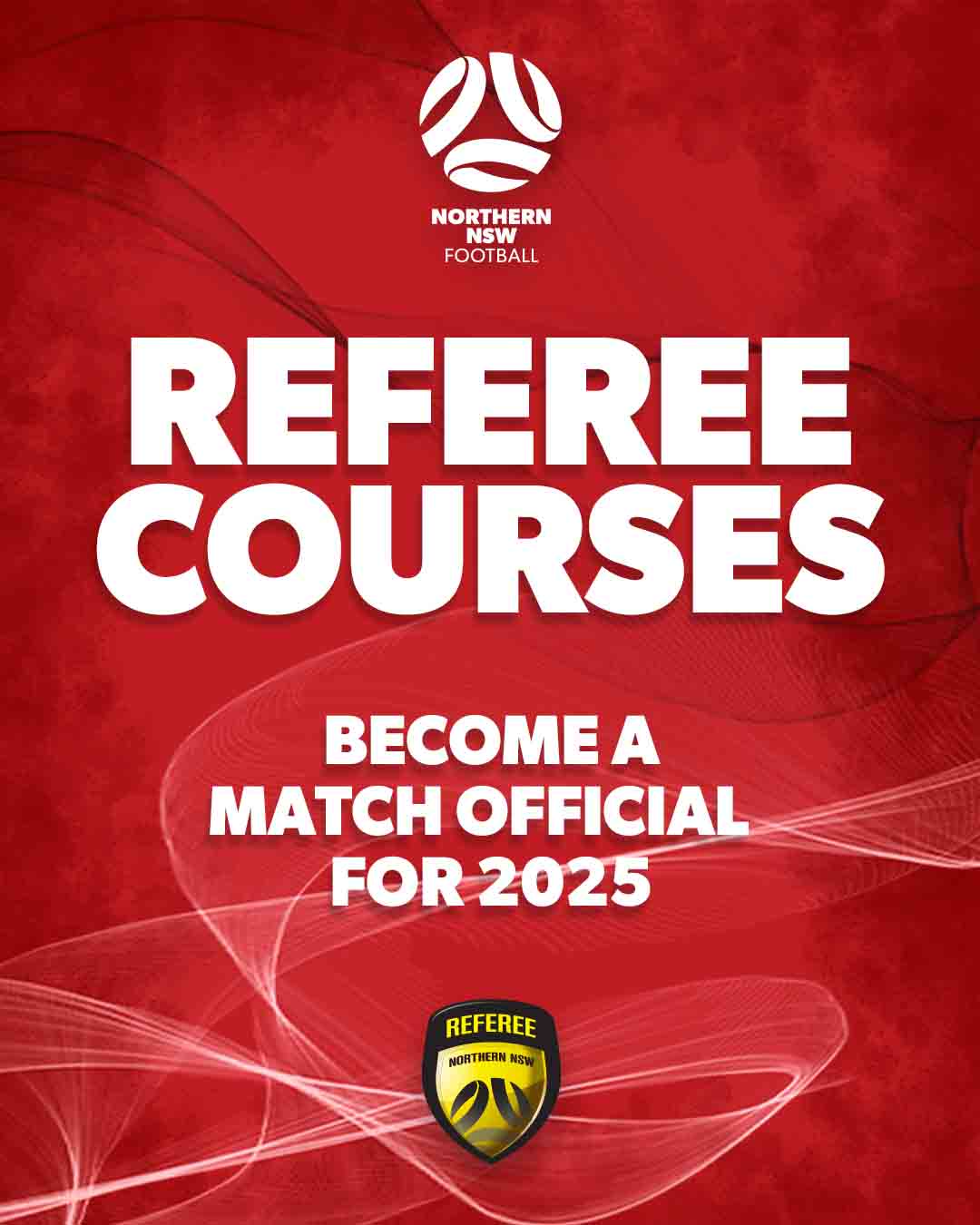 Referee recruitment boost for 2025 | Northern NSW Football